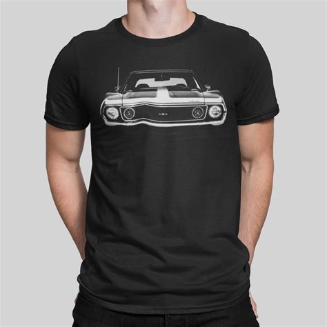 1973 Amc Amx Javelin Silhouette Front View T Shirt Etsy