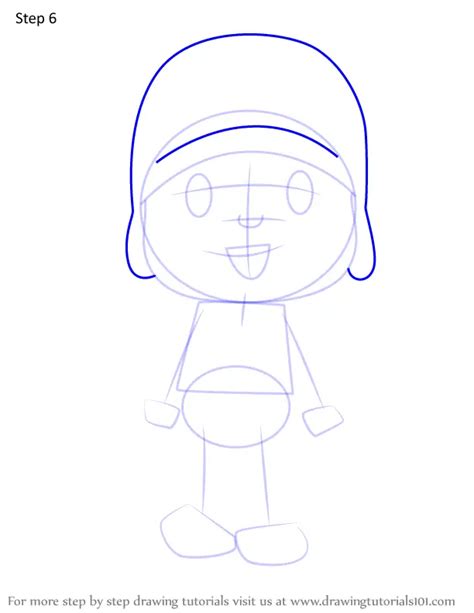 How To Draw Pocoyo From Pocoyo Pocoyo Step By Step