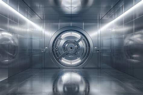 Concept Of A Secure Vault Door Metallic And Solid Design For Banking And Finance Highlighting