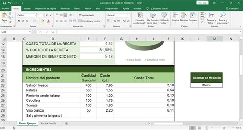 Plantilla Excel Para Calcular Costos Recetas Cocina C Vrogue Co