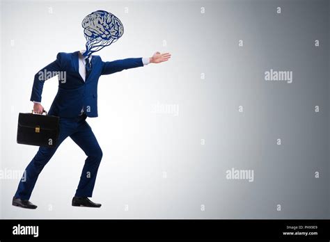 Man In Artificial Intelligence Concept Stock Photo Alamy