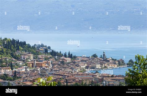 San Felice Del Benaco On Lake Garda Stock Photo Alamy