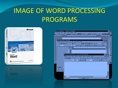 word processing program