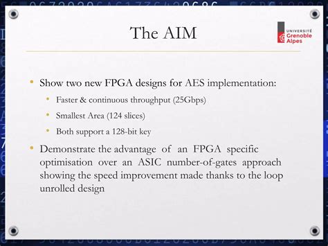 AES Implementation On FPGA PPT