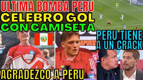 EMOTIVO OLIVER SONNE ANOTÓ GOLAZO HOY Y CELEBRÓ CON LA CAMISETA PERUANA