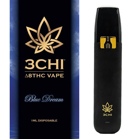 3chi Delta 8 Thc Disposable Vape Cartridge Blue Dream Cdt 1ml Leafly