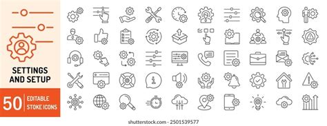 assessment editable stroke outline web icons stock vector royalty free
