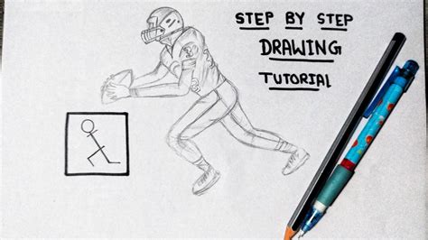 How To Draw Football Player Step By Step Drawing Easydrawing Sketch