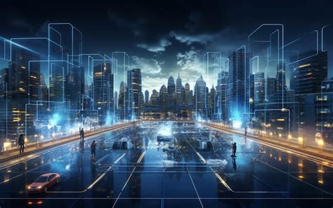 Premium AI Image Artificial Intelligence Looking At Smart City AI