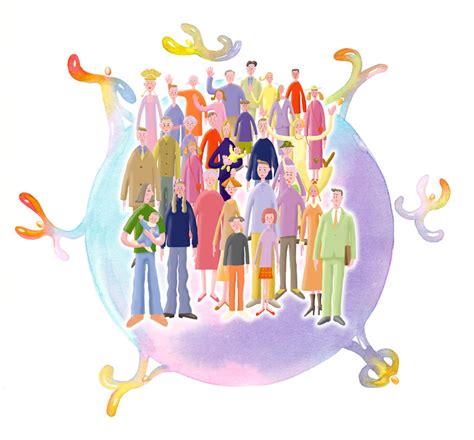 みんなで守る地域の安全 協力し合う地元コミュニティイラスト