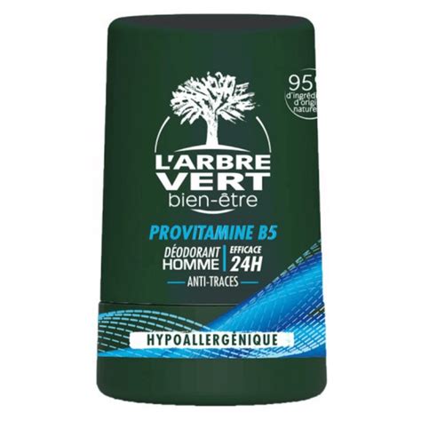 Acheter L ARBRE VERT Déodorant bio homme provitamine B5 50ml Kanela