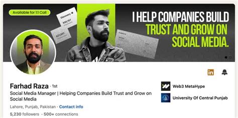 Farhad Raza On Linkedin Linkedinupdate Newfeature Personalbranding
