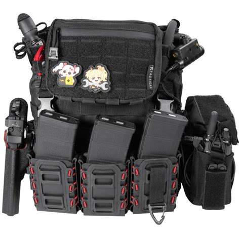 Front Admin Pouch For Plate Carrier Padded Multi Pocket Molle