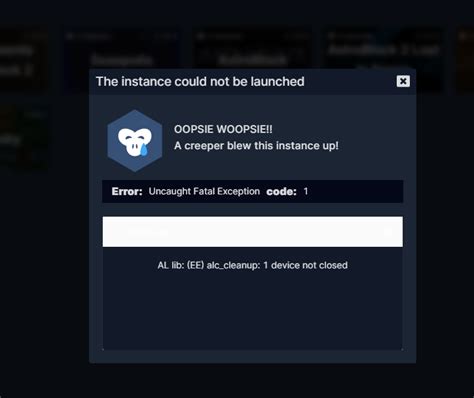 uncaught fetal exeption code 1 · issue 881 · gorilla devs gdlauncher