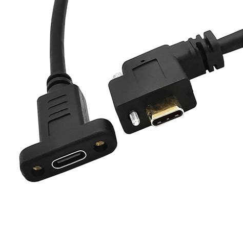 Gbps A Usb Type C Female To Usb C Male Data With Screw Cab