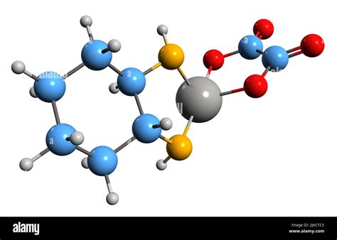 3d Image Of Oxaliplatin Skeletal Formula Molecular Chemical Structure