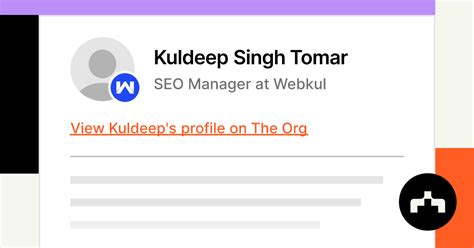 Kuldeep Singh Tomar Seo Manager At Webkul The Org