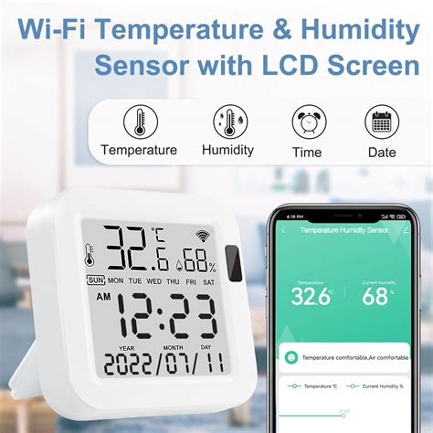 Buy Smart Wifi Temperature Humidity Monitor Wireless Temperature