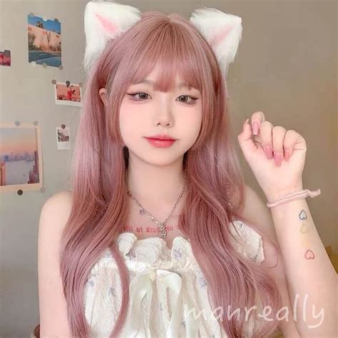 Beautiful Girl Makeup Girl With Pink Hair Cute Japanese Girl Long