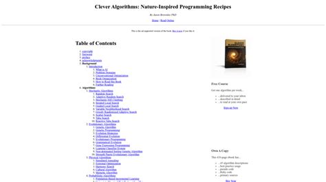 clever algorithms nature inspired programming recipes free programming e books