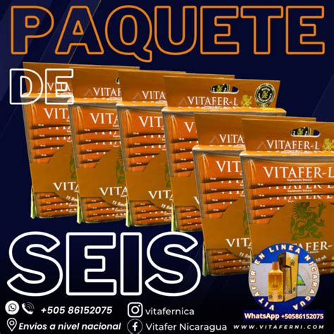 Vitafer L Sobre Cajita De 15 Uds 10 Ml Paquete De 6 Cajitas