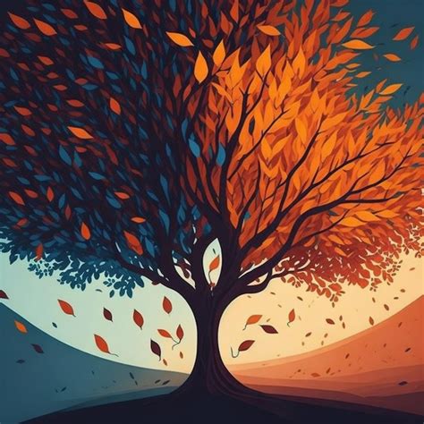 Premium Photo A Trees In Abstract Background