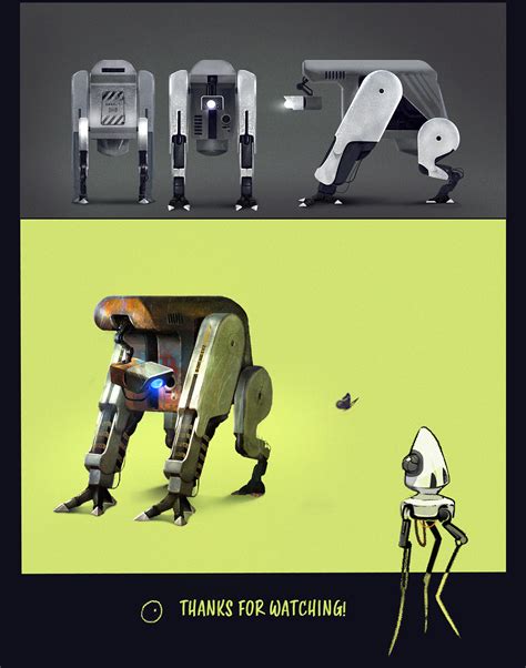 Concept Art Robot Set On Behance