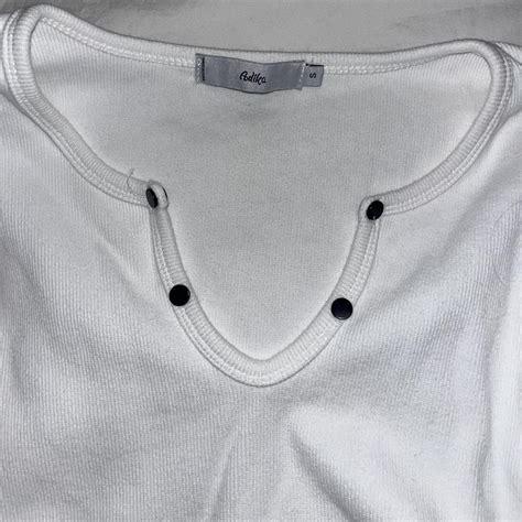 White Cropped Adika Top Size S Nwot Never Been Worn Depop