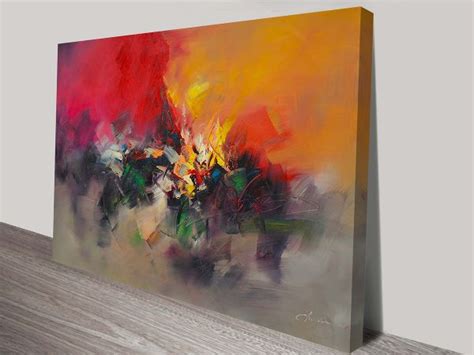 Morning Fjord Silvia Vassileva Print Abstract Canvas Artwork Australia