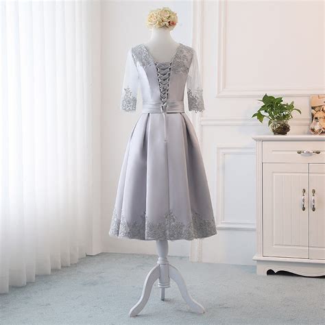 Half Sleeves Short Semi Formal Occasion Dresses For Party On Luulla