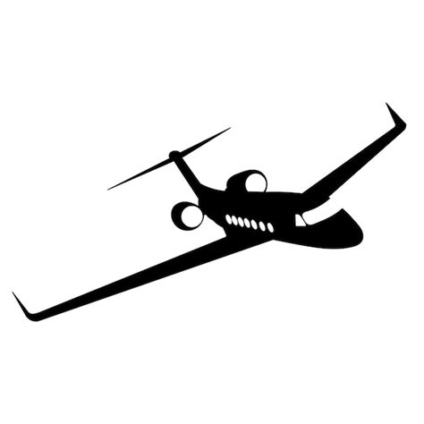Premium Vector Airplane Flying Silhouette On A White Background Vector