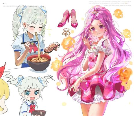 Hoshimiya Ichigo Todo Yurika And Kanzaki Mizuki Aikatsu And 1 More Drawn By Sycisycii