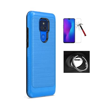 Phone Case For Motorola Moto G Play 2021 Shock Resistant Protective Cover Case With Tempered