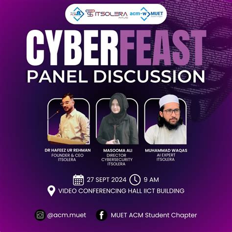 Cyberfeast Itsolera Cybersecurity Ai Paneldiscussion Muet Acm Itsolera Pvt Ltd