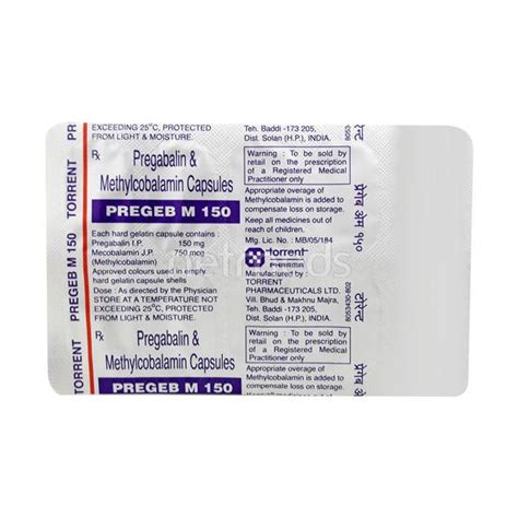 Pregeb M 150mg Capsule 10s Buy Medicines Online At Best Price From