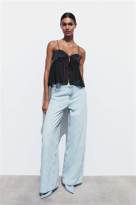 Zara Semi Sheer Camisole International Shipping
