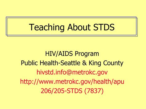 PPT Youth STD Prevention Program In Seattle PowerPoint Presentation Free Download ID