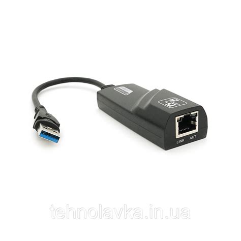 Контроллер Usb 30 To Ethernet Сетевой адаптер 101001000mbps с проводом Black Id