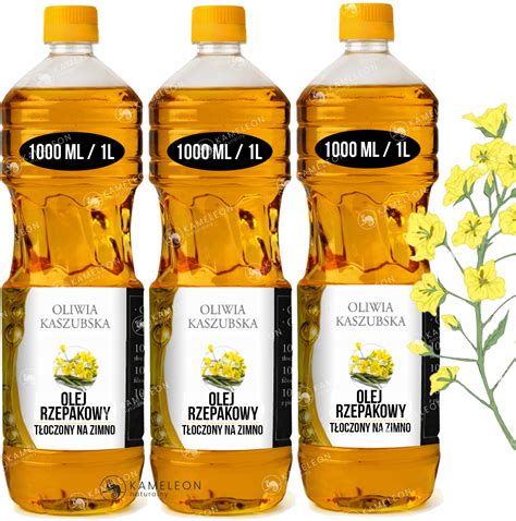 OLEJ RZEPAKOWY nierafinowany TŁOCZONY NA ZIMNO 3L 13531128493 Allegro pl