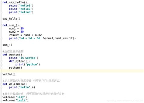Python【函数（定义，四大参数，返回值，作用域）】python中的函数定义中的参数类型及返回值类型 Csdn博客