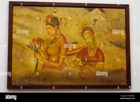 National Museum Colombo Sri Lanka Replica Of Ancient Frescoe From