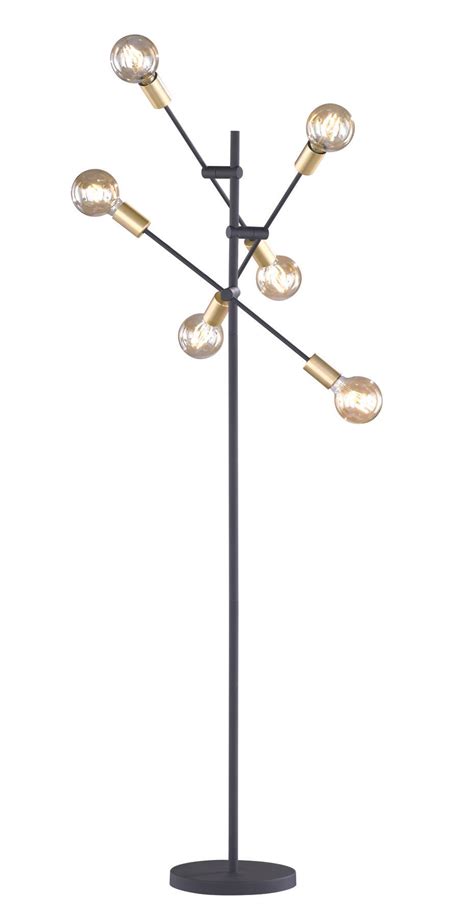 Piantana Da Interno E27 In Metallo Nero Opaco Leroy Merlin