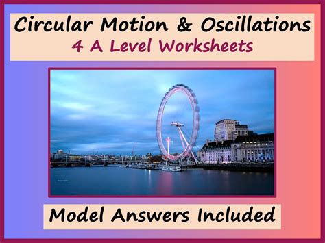 Circular Motion And Oscillations Worksheets A Level Physics Teaching Resources