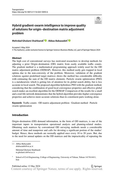 Hybrid Gradient Swarm Intelligence To Improve Quality Of Solutions For