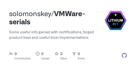 Vmware Serials Serial Keys Vmware 16 Pro At Main · Solomonskey Vmware