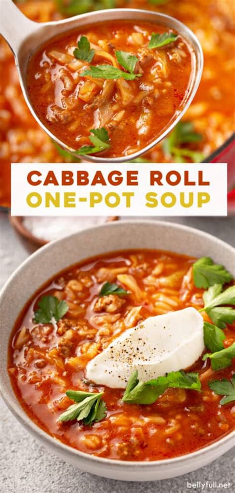 Cabbage Roll Soup Belly Full