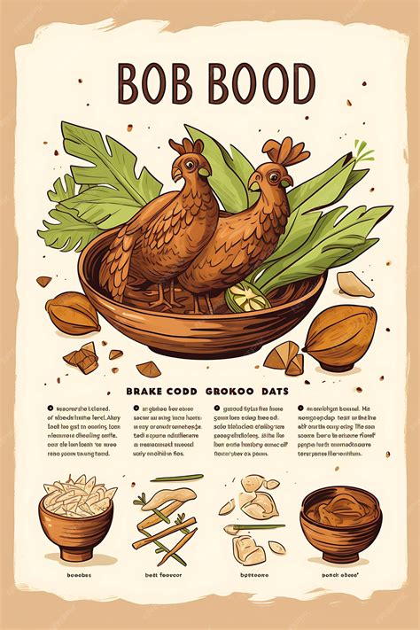 Premium Ai Image Design Of Chicken Adobo Menu Warm Brown Color With