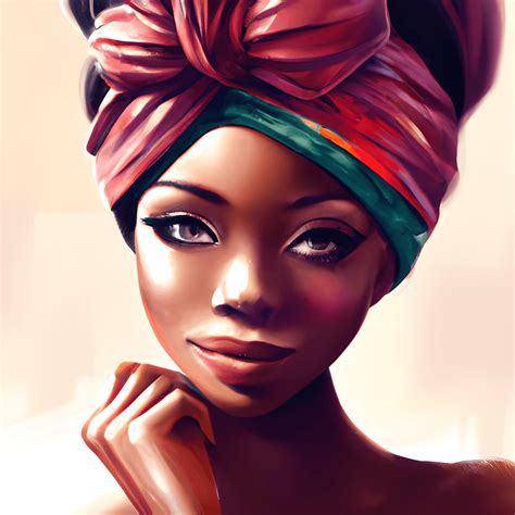 Beautiful Black Pin Up Girl · Creative Fabrica