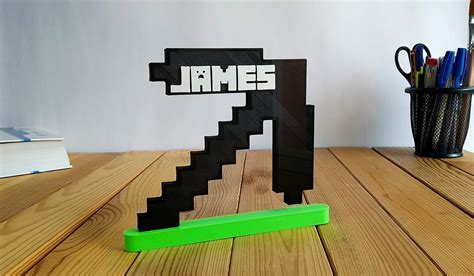 Personalized Minecraft Name Sign Custom Minecraft Etsy