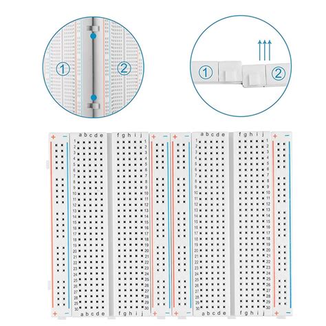 Breadboard 830 Point Solderless Pcb Bread Board Fo Grandado